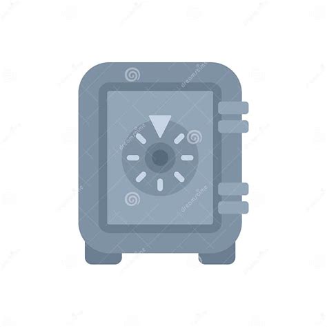 Gray Metal Safe With Combination Lock Keeping Money And Documents