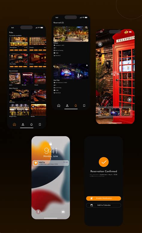 Table Reservation App Ui Ux On Behance