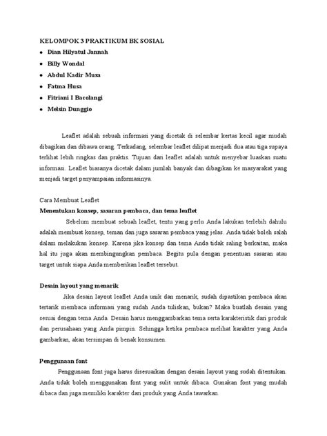 Cara Membuat Leaflet Untuk Media Rpl Bk Pdf