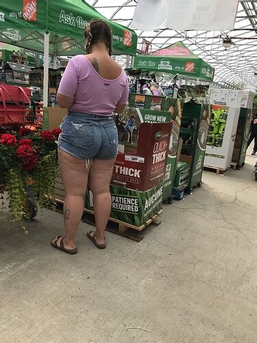 Pigtails Blonde Milf With Huge Curves In Home Depot Pt1 Short Shorts