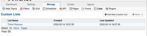 Php Fatal Error Con Manage Custom Lists · Issue 6076 · Osticket
