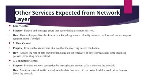 Network Layer In Computer Networks Pptx