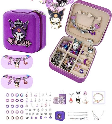 Kuromi Hello Kitty Koraliki Zestaw Do Robienia BiŻuterii Bransoletek