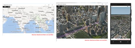 3d Rendering Of Mapcontrol In Windows 10 Universal App Development Daily Net Tips