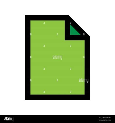 File Icon Line Isolated On White Background Black Flat Thin Icon On