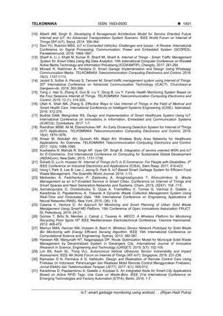 IoT Smart Garbage Monitoring Using Android And Real Time Database PDF Internet Computing