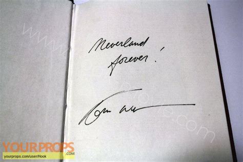 Hook Script Signed By Robin Williams Original Film Crew Item