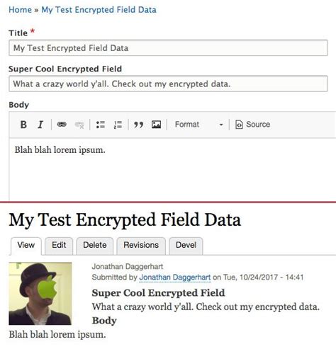 How To Encrypt Field Data In Drupal 8 Daggerhart Lab