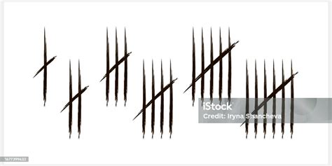 낙서 집계 표시 카운트 아이콘 스케치 벡터 스톡 일러스트레이션 Eps 10 개체 그룹에 대한 스톡 벡터 아트 및 기타 이미지 개체 그룹 그런지 이미지 기법 긁힌