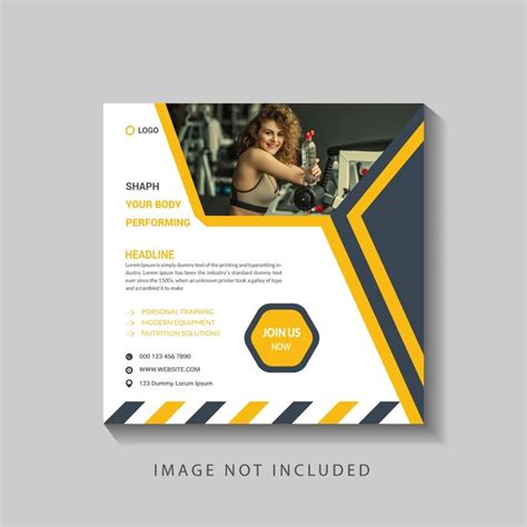 Premium Vector Zym Socail Media Post Design