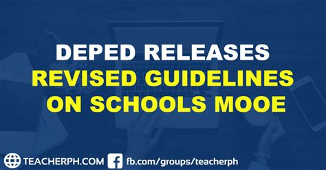 Deped Releases Revised Guidelines On Schools Mooe Teacherph