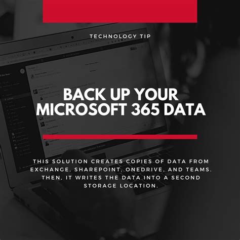 Sms Datacenter On Linkedin Tech Tip Back Up Your Microsoft 365 Data