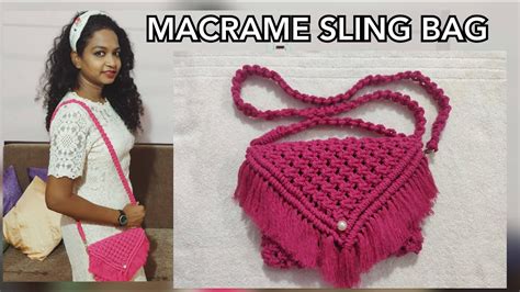 HOW TO MAKE MACRAME PURSE WITH REMOVABLE STRAPS II MACRAME SLING BAG TUTORIAL YouTube