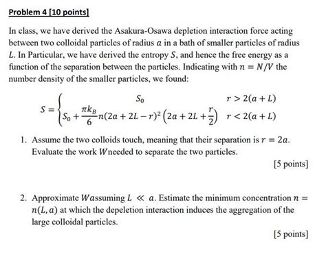 Problem Points In Class We Have Derived The Chegg