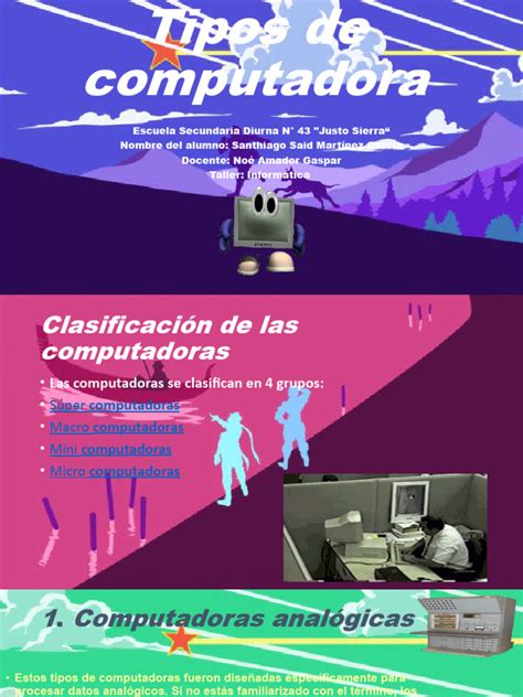 Tipos De Computadora Pdf Microcomputadoras Computadoras Personales