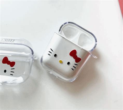 💝당일11 투명 키티 에어팟 하드 케이스 갤럭시 버즈 에이블리