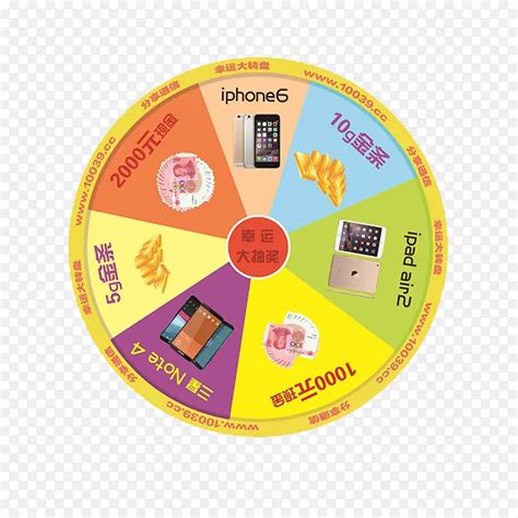 抽奖大转盘PNG图片素材下载 图片编号qglajper 免抠素材网