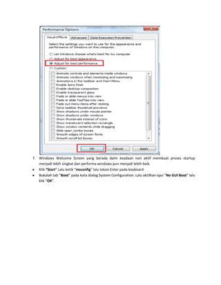 Tweaking Pada Windows PDF