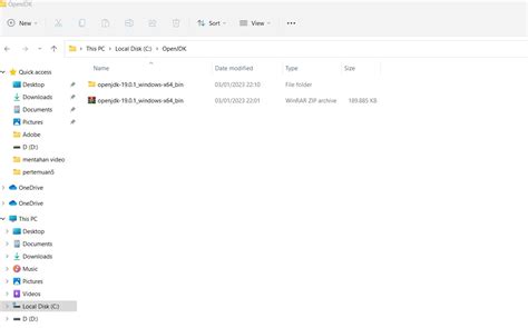 instalasi openjdk 19 di windows 11 ognivid
