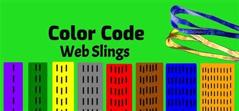 Color Coding Of Lifting Web Slings A Comprehensive Guide