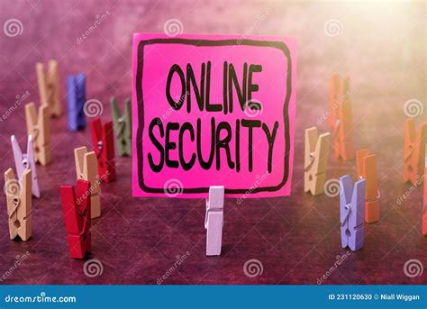 Conceptual Caption Online Security Business Concept Rules To Protect Against Attacks Over The