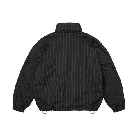 슈프림 리플렉티브 핀스트라이프 트랙 자켓 블랙 24fw Supreme Kream
