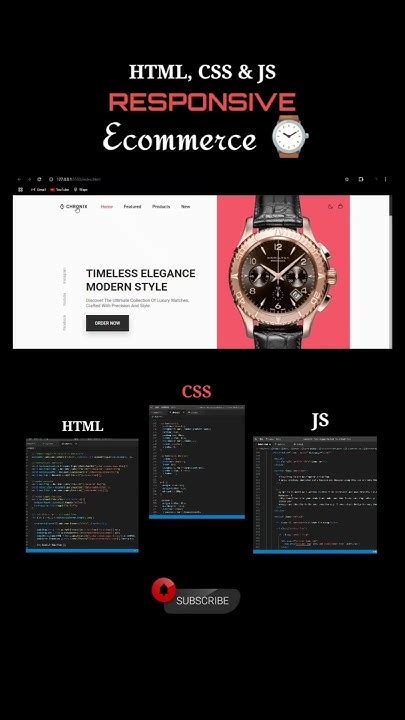 Responsive Ecommerce Webdesign Webdevelopment Responsivedesign Html Css Javascript Watch