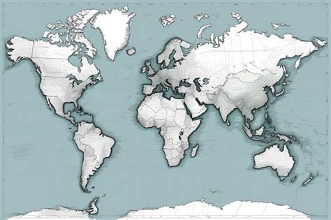 Premium Photo World Map Design Diagonal Random Width Lines