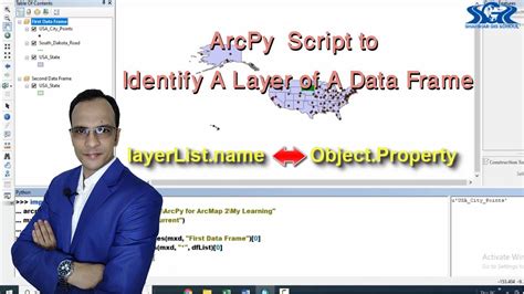 Identify A Particular Layer Of A Selected Data Frame Course Arcpy For Arcmap Level 2 Lect 16