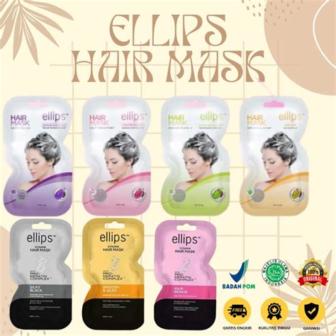 Ellips Ellipse Hair Mask With Pro Keratin Sachet 20grelliptical Hair Vitamin Mask Shopee