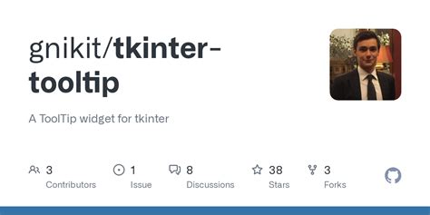 Github Gnikittkinter Tooltip A Tooltip Widget For Tkinter