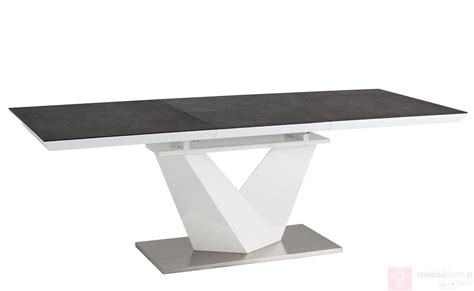Stół Rozkładany Alaras Ii Signal Szkło Hartowane Z Efektem Kamienia Meblujdom Pl