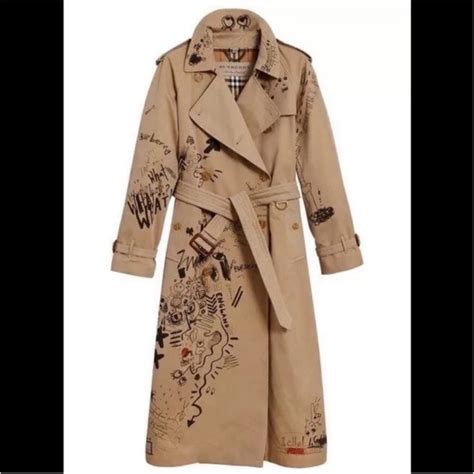 Burberry Kris Wu Graffiti Coat Doodle Art Usa 2 Fit S… Gem