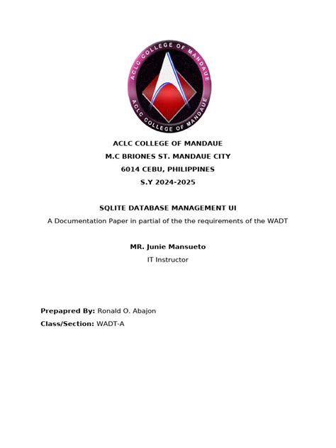 Aclc College Of Mandaue Pdf