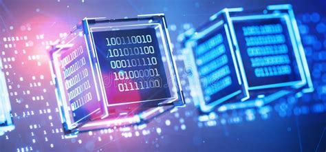 Binary Code Cube Stock Illustrations 1290 Binary Code Cube Stock