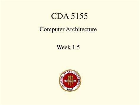 Ppt Cda 5155 Powerpoint Presentation Free Download Id4453145