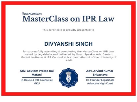 Divyanshi Singh On Linkedin A Huge And A Golden Opportunity Witnessed By Many Masterclass On