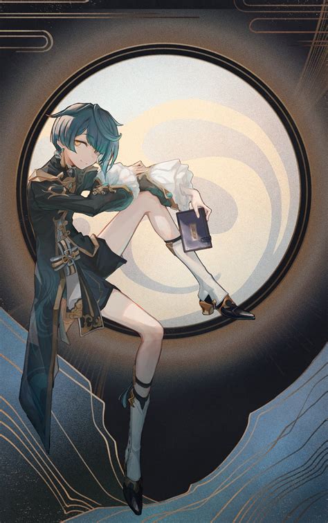 Xingqiu Genshin Impact Drawn By Uaaaou Danbooru