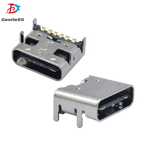 Pcs Pin SMT Socket Connector Micro USB Type C Female Placement SMD DIP For PCB Design