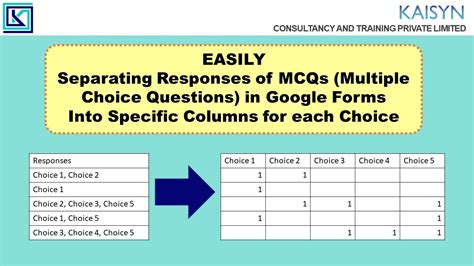 Splitting Multiple Choice Checkboxes Responses From Google Forms Into