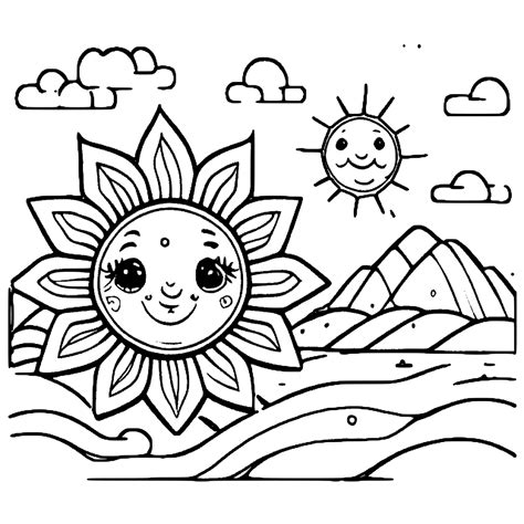 Colorear El Sol