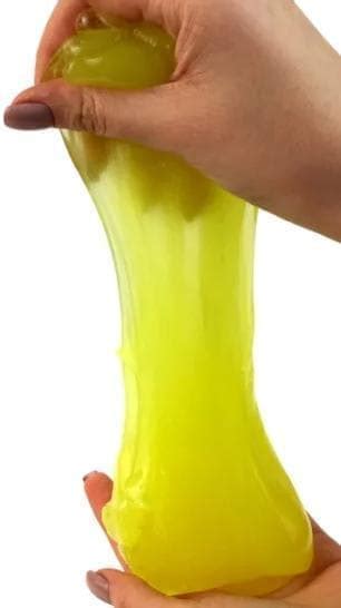 Купить игрушку Лизун Слайм Mega Жёлтый светится в темноте дешево в ИгроРай