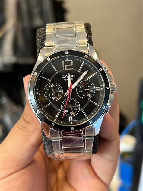 Original Casio Chronograph Stainless Steel Mens Watch Mtp 1374d 1a On Carousell