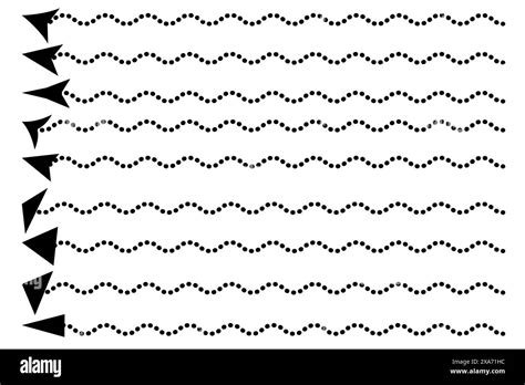 Arrow Wavy Icons Illustration Simple Black Arrow Pointer Stock Vector Arrow Wavy Icons Illustration Simple Black Arrow Pointer Stock Vector