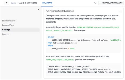 Run Inference With Sql Commands Landingai