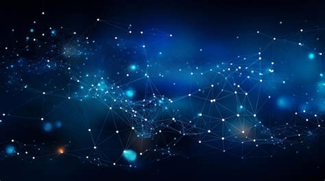 Premium Ai Image Digital Illustration Of Abstract Network In Shades Of Blue With