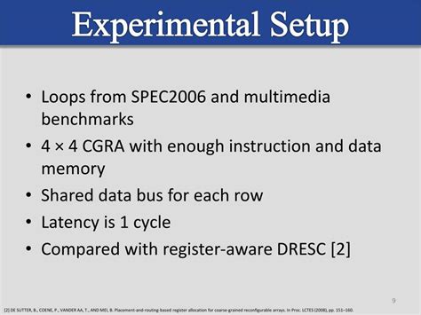 Ppt Regimap Register Aware Application Mapping On Coarse Grained Reconfigurable Architectures