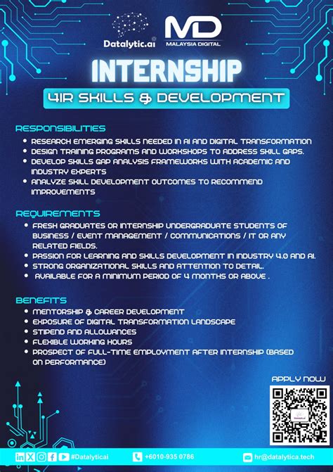 Internship Ai Digitaltransformation Industry4 0 Skillsdevelopment Careeropportunity