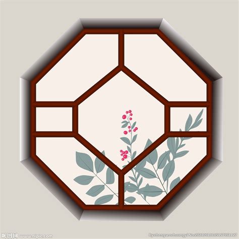 矢量图多边形边框花式中式窗设计图 绘画书法 文化艺术 设计图库 昵图网