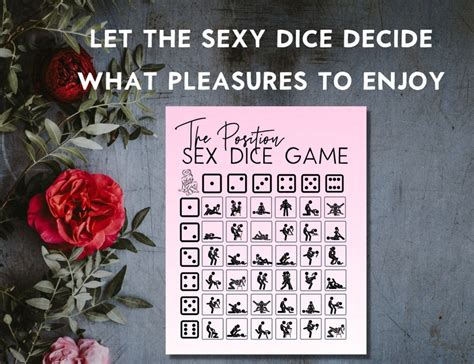 Sex Dice With Sex Positions Printable Sex Game Sexy Gift For Her In A Date Night Box Sexytoy